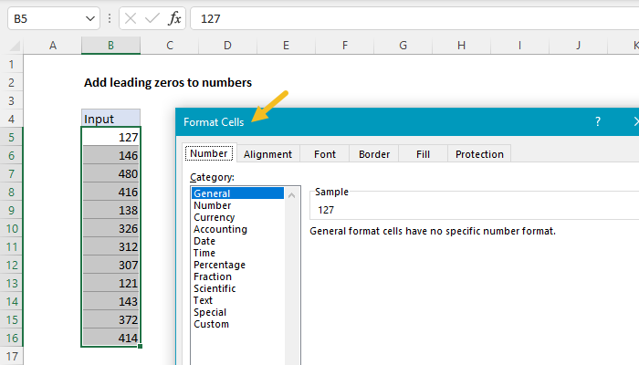 Add Leading Zeros To Numbers Excel Formula Exceljet